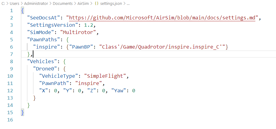 AirSim更换无人机模型 | 嘉心糖大本营
